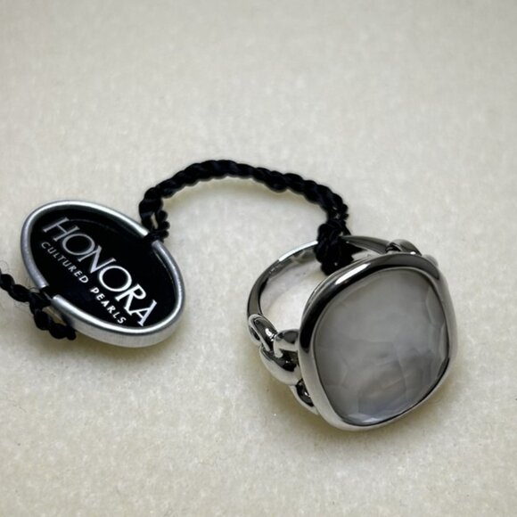 Honora Pearl | Jewelry | Honora Silver Shell Mother Of Pearl Ring ...
